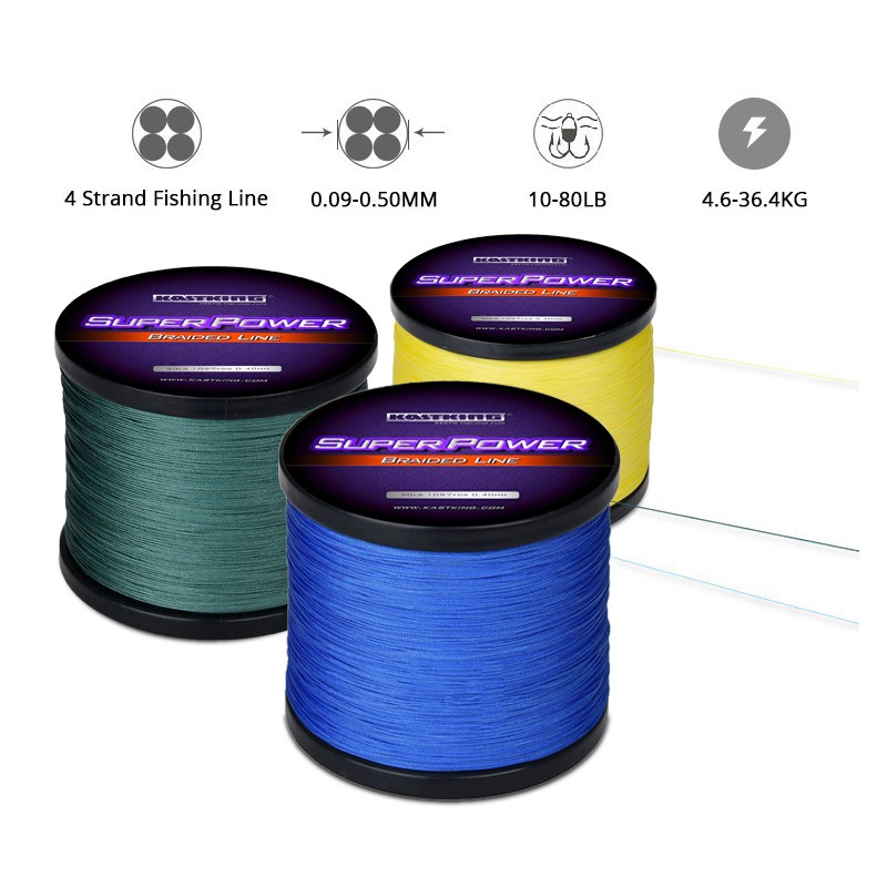 KastKing SuperPower 1000m Braided Fishing Line 10 12 15 20 25 30 40 50 ...