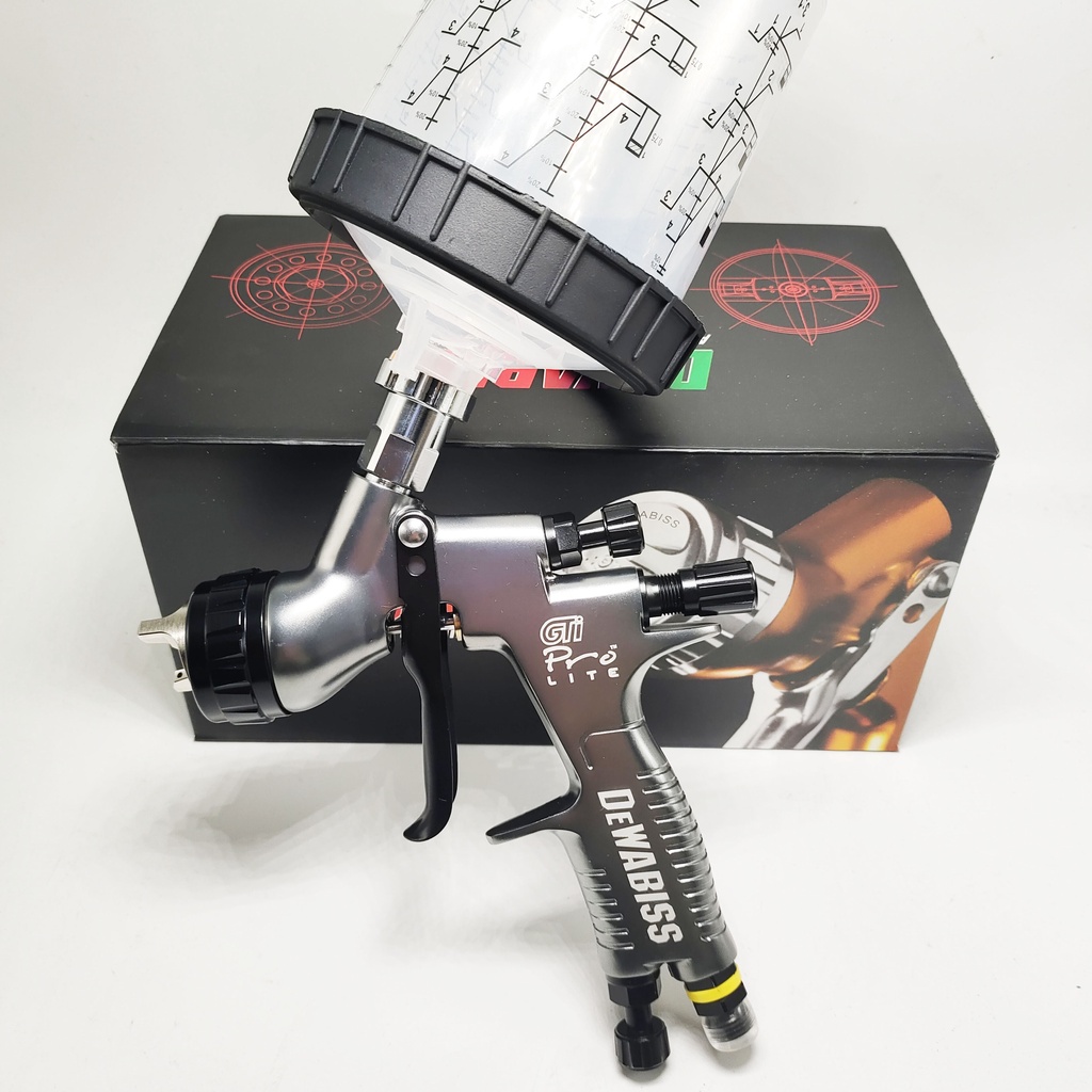GTI pro spray gun 1.3MM te20 with no wash pot dewabiss 2022 new style ...