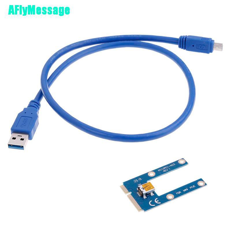 ( Cod ) อะแดปเตอร์แปลง Afm Mini Pcie To Usb 3 . 0 To Mini Pci E Pcie ...