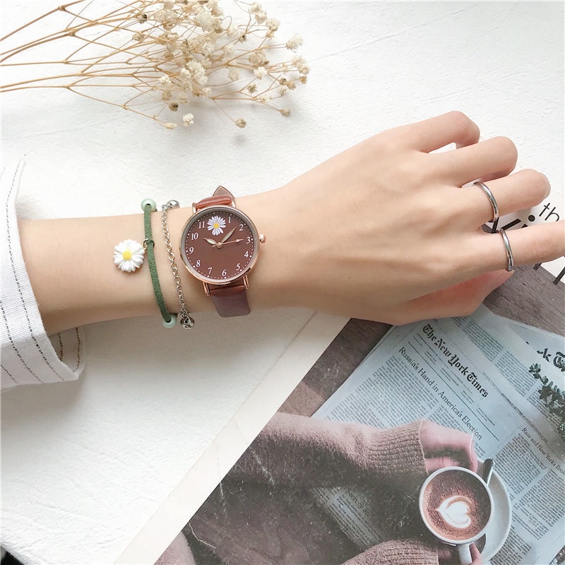 Daisy watch female student Korean style simple girlfriends a pair of ...