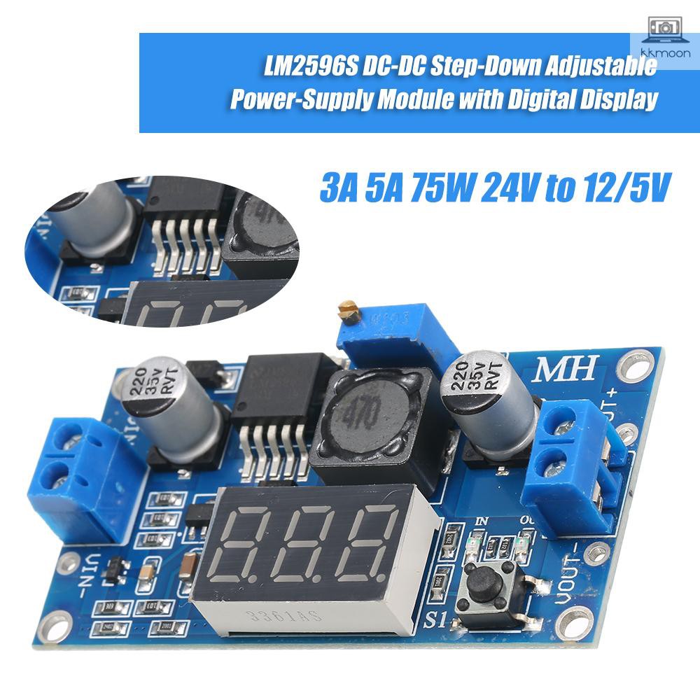 LM2596S DC-DC Step-Down Adjustable Power-Supply Module LM2596 Voltage Regulator with Digital ...