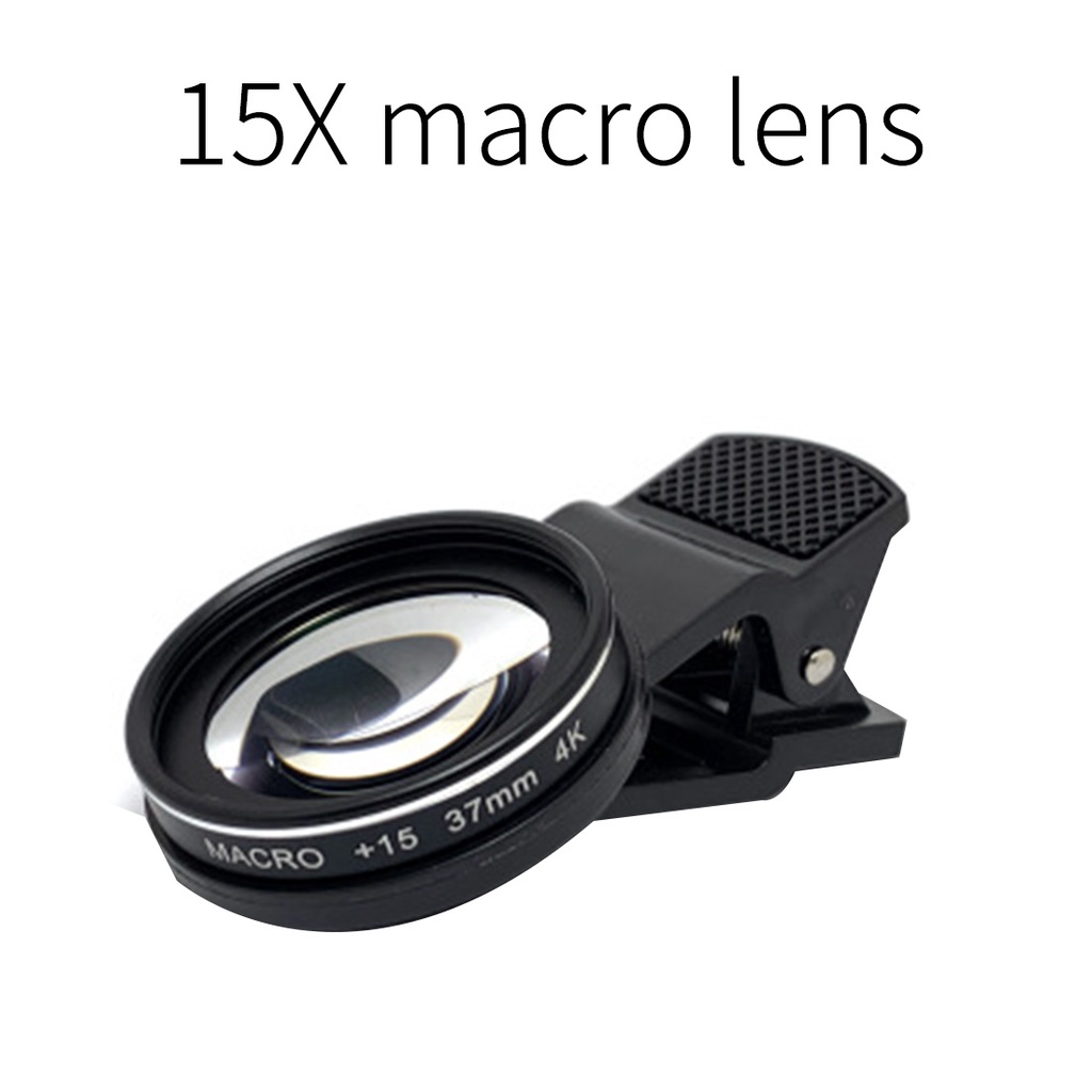 Macro 15x 20x Camera Lens Filter Set 37mm For Mobile Phone Clip 52mm ...