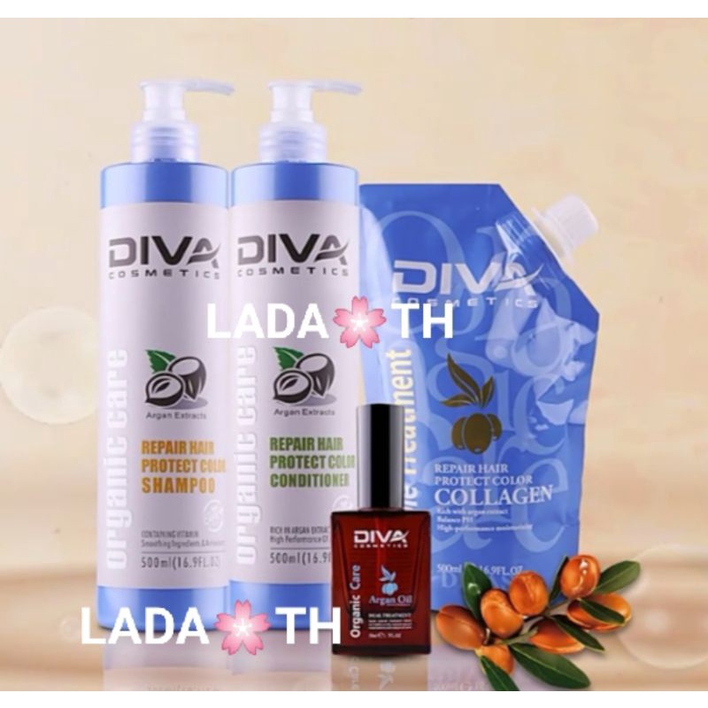 ขายดีอันดับ 1️⃣ แชมพู ดีว่า Diva Cosmetics Repair Hair Protect Colour ...