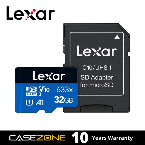 Lexar High-Performance 633x 32GB64GB128GB microSDHC UHS-I Card w SD ...