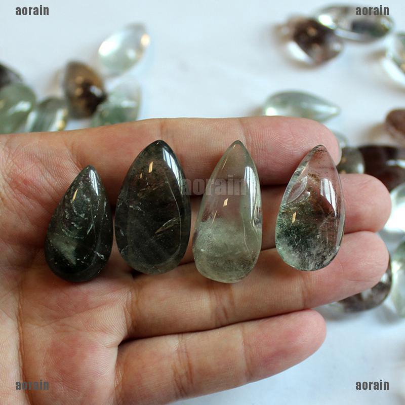 AG Natural Green Ghost Phantom Stone Crystal Quartz Gemstone Specimen ...