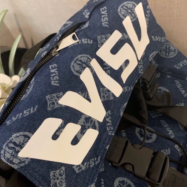 ใหม่☞ กระเป๋าเป้ Evisu BackPack Denim logo print - _b8_xt2o04 - ThaiPick