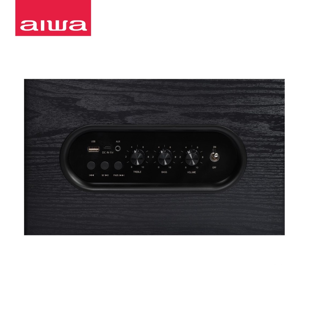 AIWA ลำโพงบลูทูธพกพา Retro Plus Black - b2s_officialshop - ThaiPick
