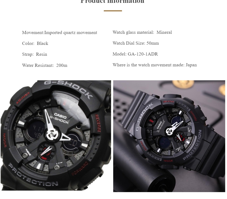 CASIO G-SHOCK GA-120-1ADR - mall001162 - ThaiPick