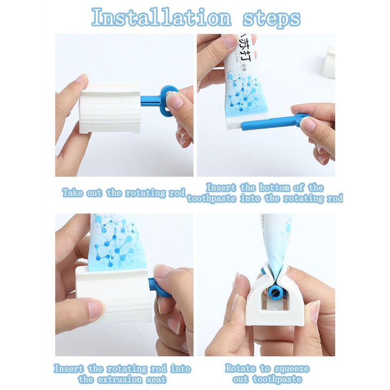 JBY Kitchen supplies Multifunction Portable Rotatable Toothpaste ...
