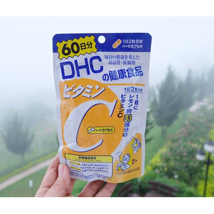 DHC Vitamin C ดีเอชซี วิตามินซี ช่วยลดความหมองคล้ำบนใบหน้า 120 เม็ด ( 2 ...