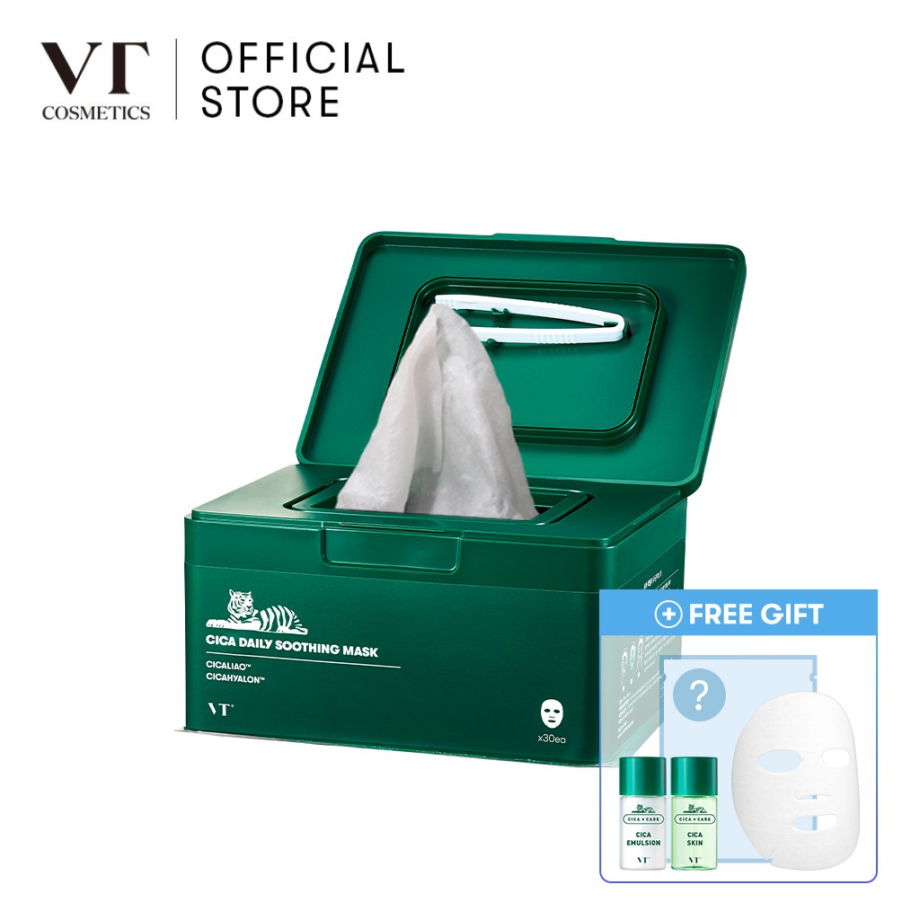 [VTCOSMETICS] VT CICA Daily Soothing Mask 30ea / Sheet mask / Skincare ...
