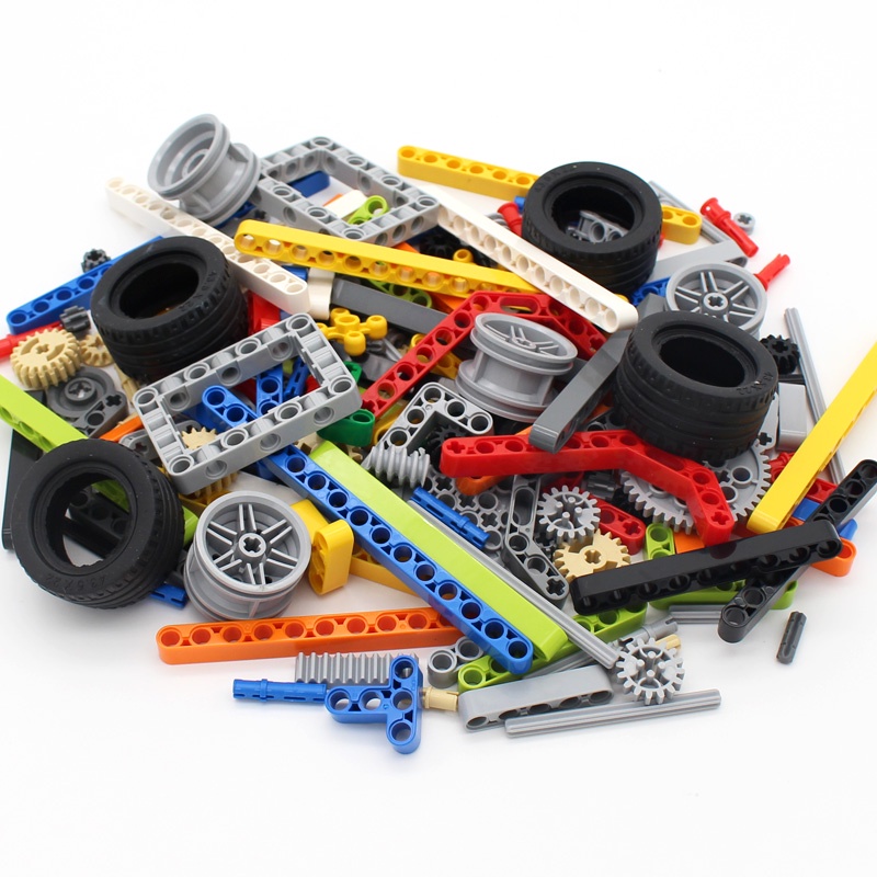 Technology Set Building Blocks Bricks Car Tires Gear Liftarm Beam Cross ...