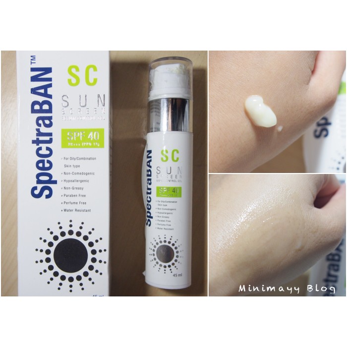 exp 0923 Spectraban SC Gel spf 40 45ml กันแดด เจล คุมมัน สเปคตราแบน ...