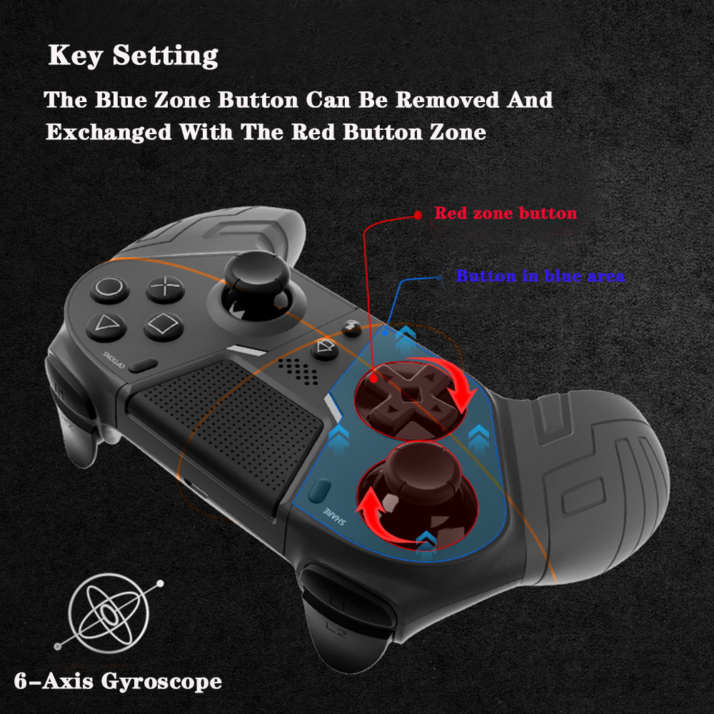 Elite Edition Wireless Bluetooth PS4 Controller Gamepad Button ...