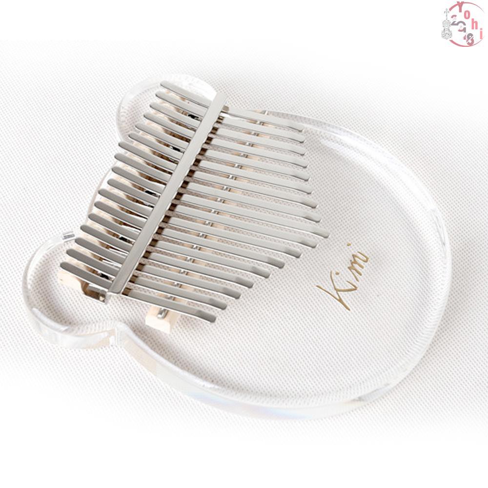 17 Keys Crystal Kalimba African Thumb Transparent Finger Piano Acrylic ...