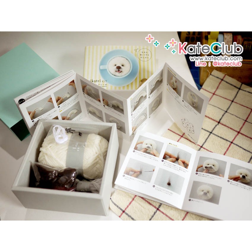 (DIY) trikotri KIT - PomPom Animals - kateclub - ThaiPick