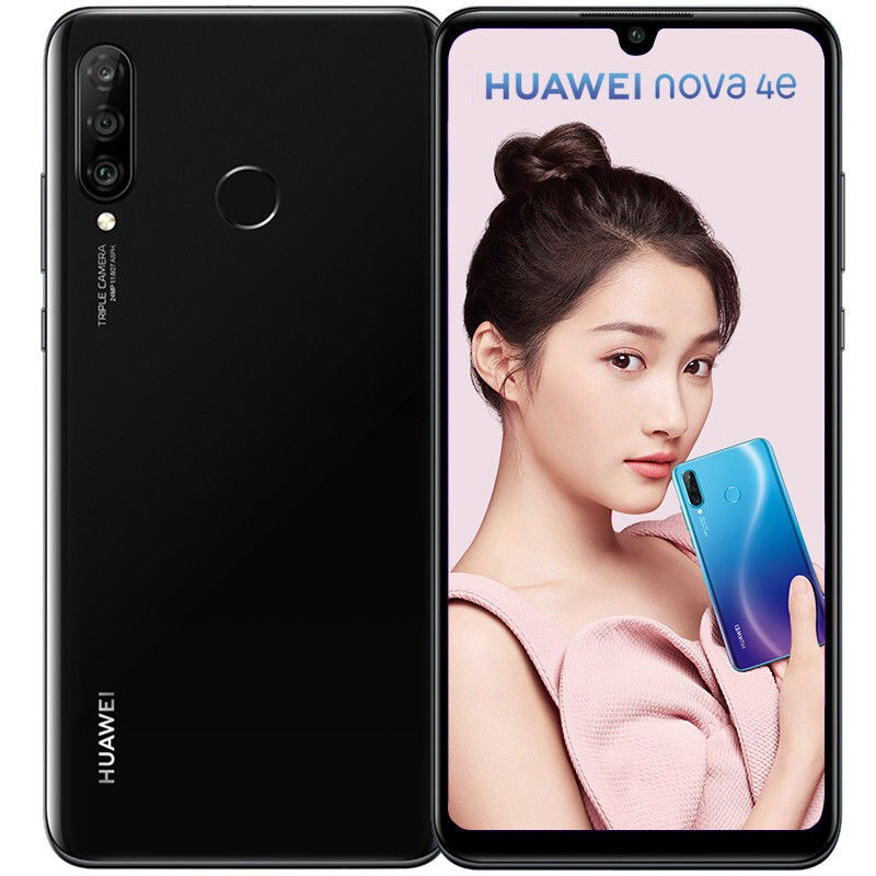 Huawei nova4e เต็มจอไหมครับAIลายนิ้วมือหน้าสามมุมกว้างพิเศษ Netcom4Gโทรศัพท์มือถือใช้ไปเลย ...