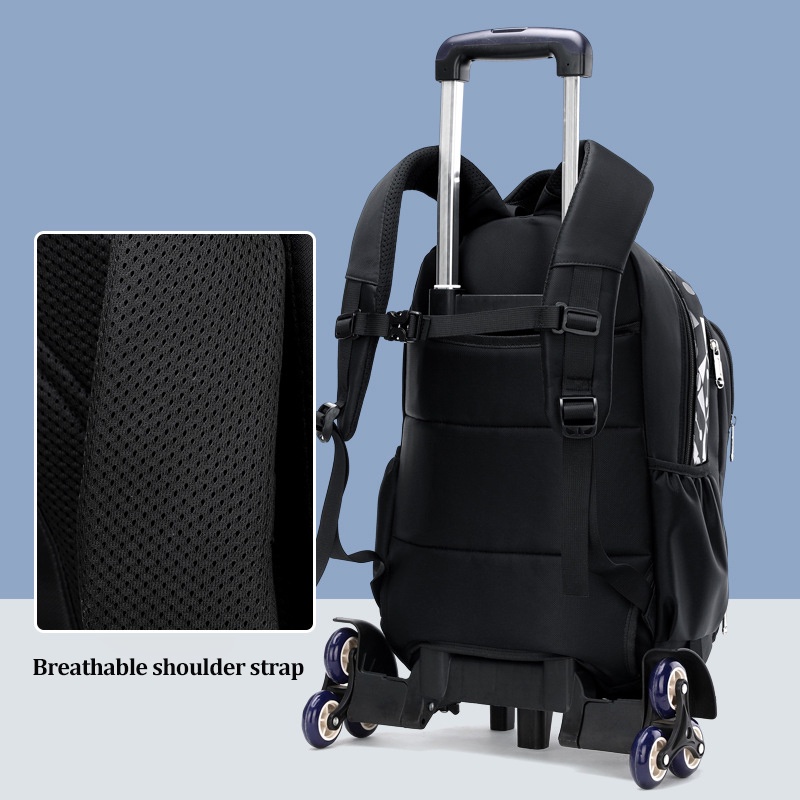 2021 boy luggage school bag On wheels students school bag can climb ...