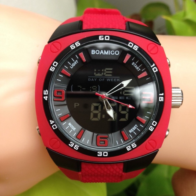 นาฬิกา BOAMIGO รุ่น. F602 สายยาง แดง | Shopee Thailand