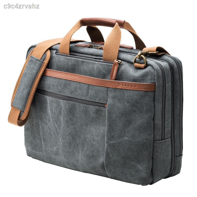 กระเป๋าแล็ปท็อปJapan SANWA Canvas Computer Bag Retro Casual ...