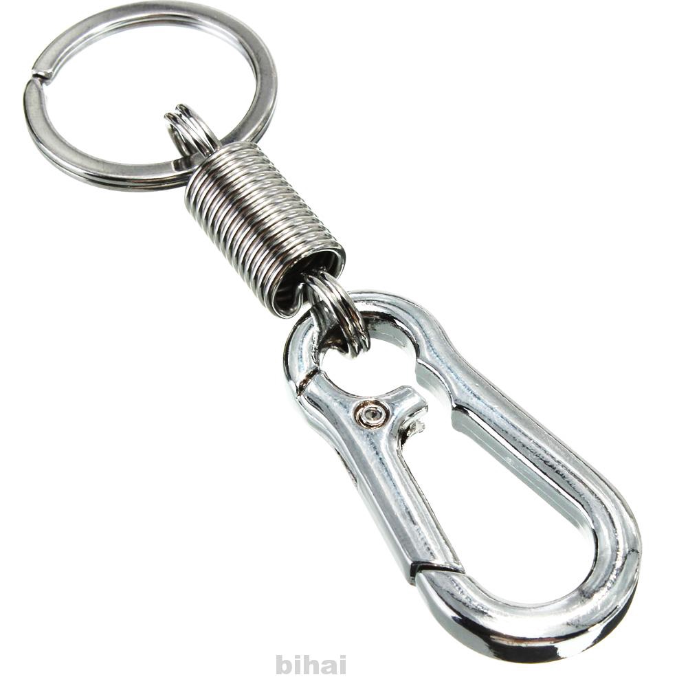 Durable Silver Keyring Keychain Key Chain Ring Keys Buckle Holder ...