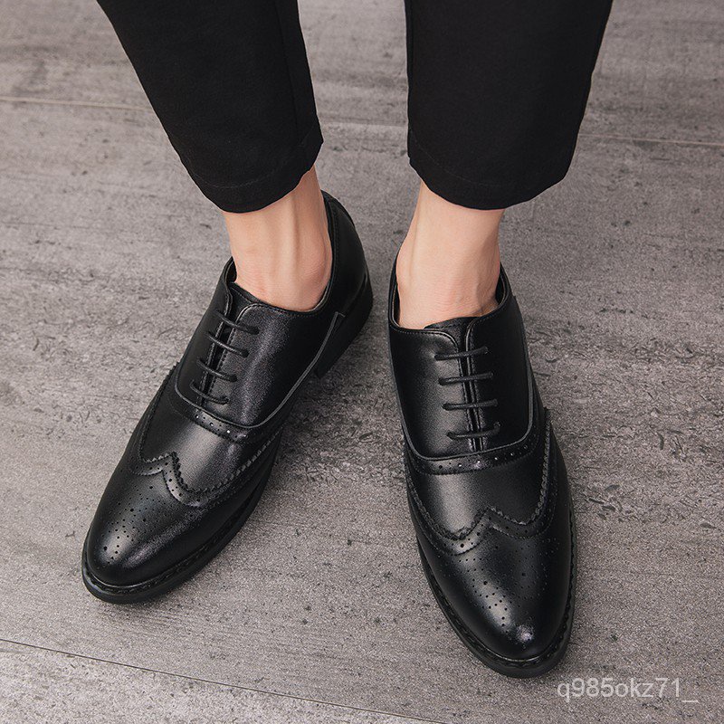 Ready stock Vintage brogue men shoes pointed brogues oxford business ...
