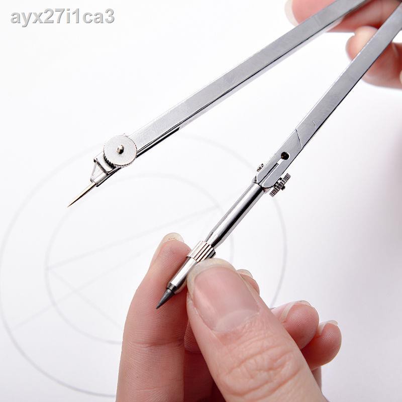 เครื่องใช้นักเรียน♞ Deli Compass Metal Stainless Steel Student Ruler ...