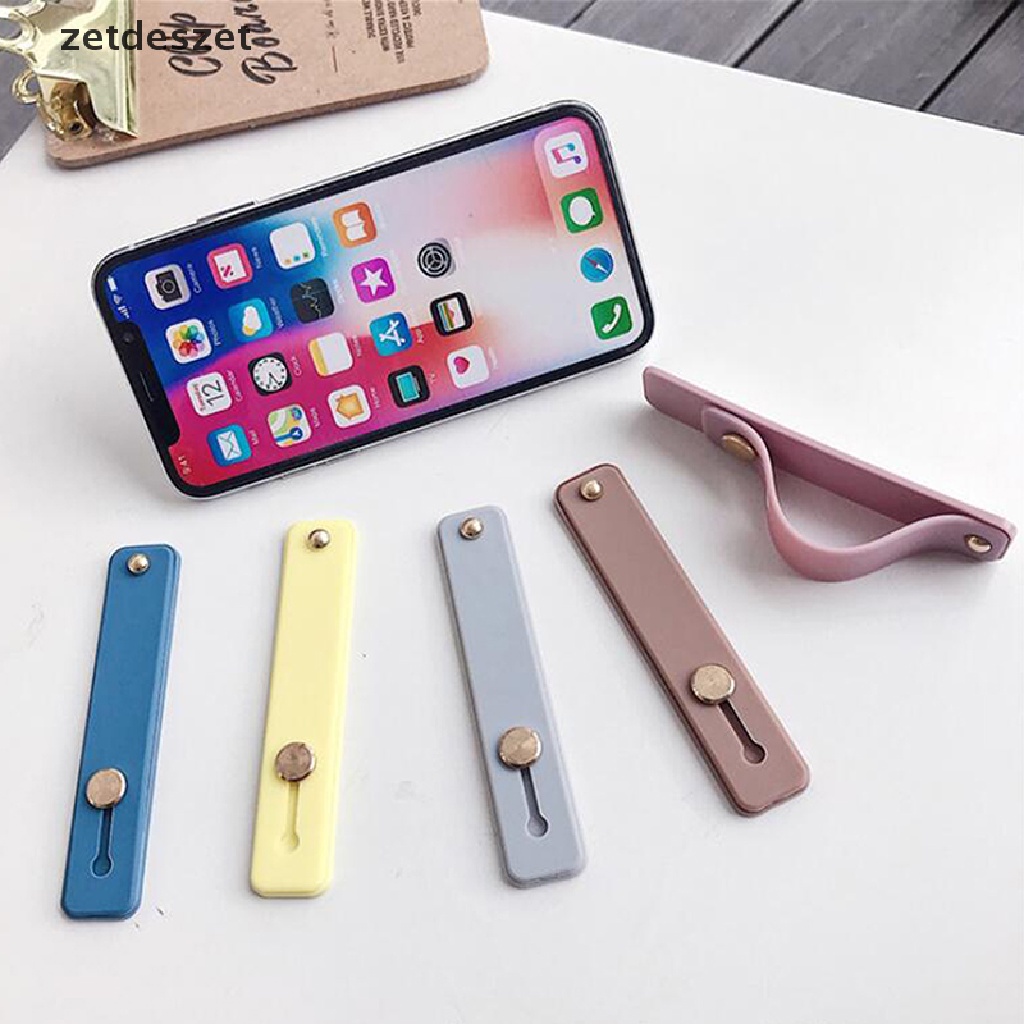 (zetdeszet) Universal Silicone Phone Holder Finger Ring Band Grip Stand ...