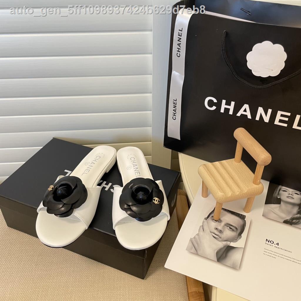 CHANELs 2022 Summer Limited Camellia Series Ladies Flat Slippers - yhulzoekoo - ThaiPick