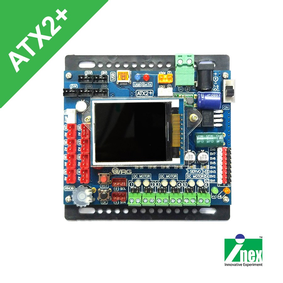 Inex Atx2 แผงวงจรควบคุมหุ่นยนต์ด้วยภาษา C C Arduino Coding Diyrobot โค้ดดิ้ง Microcontroller