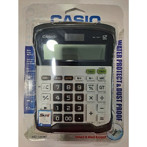 WD-320MT เครื่องคิดเลข Casio ชนิดกันน้ำ 12 หลัก ของแท้ ของใหม่ ประกันศูนย์ - officeclound - ThaiPick