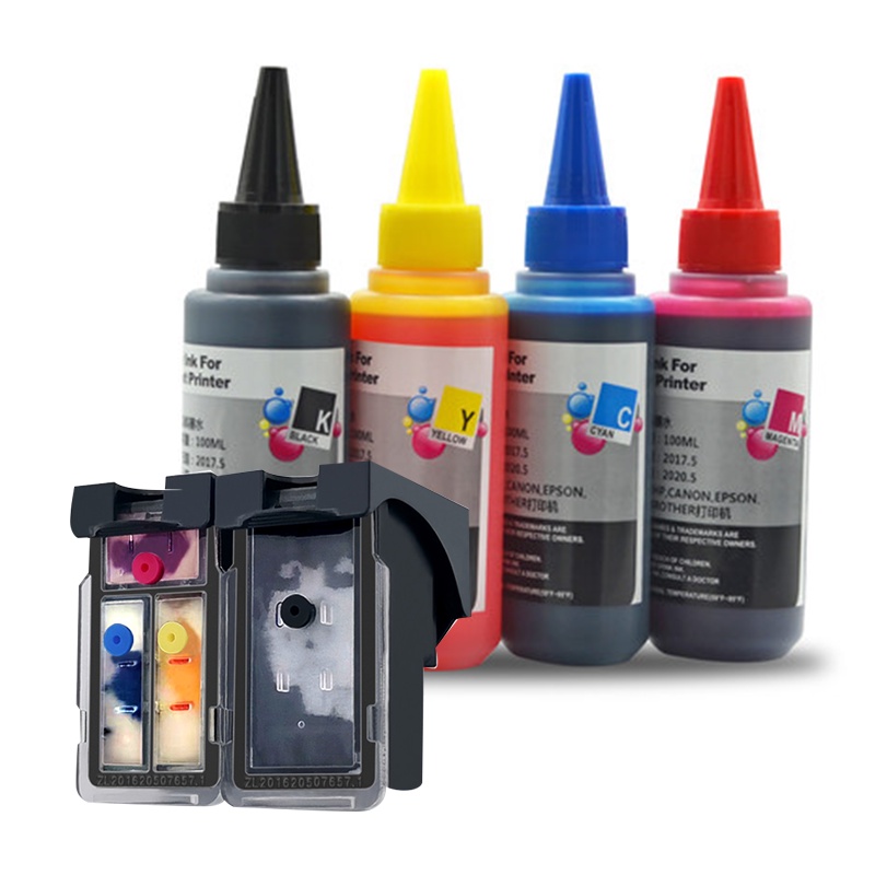 NEW PG40 CL41 Refillable Ink Cartridge for Canon PG40 CL41 Pixma MP140 ...