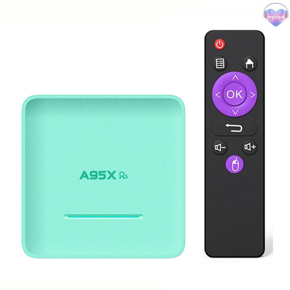 Ms A95X R5 กล่องรับสัญญาณทีวี Android 10 . 0 Uhd 4K Rk3318 4 Gb / 128 ...