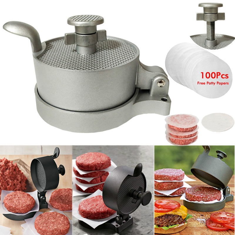 Aluminum Alloy Hamburger Meat Press Tool Burger Maker Beef Makers Mold ...