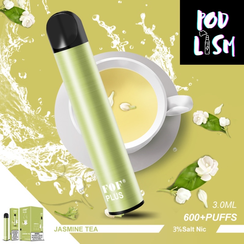 FOF Plus 600Puff - ชามะลิ (ของแท้100) - peachy.shop168 - ThaiPick
