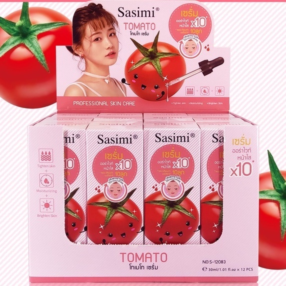 S-12083 เซรั่ม Sasimi Tomato Serum 30 ml เซรั่มมะเขือเทศ สูตรออร่าไวท์ ...