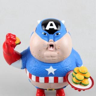 Fat Man Series Avengers IronMan Hulk Captain America Action Figure ...