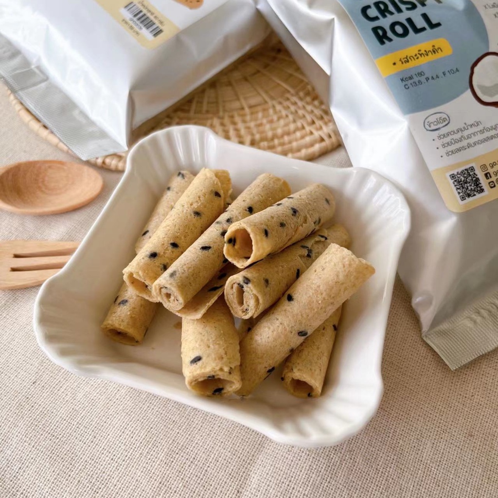 Go Grains โอ๊ตม้วน (Oat Crispy Roll) ครบ 3 รสชาติ ทองม้วนกรอบ คลีน ...