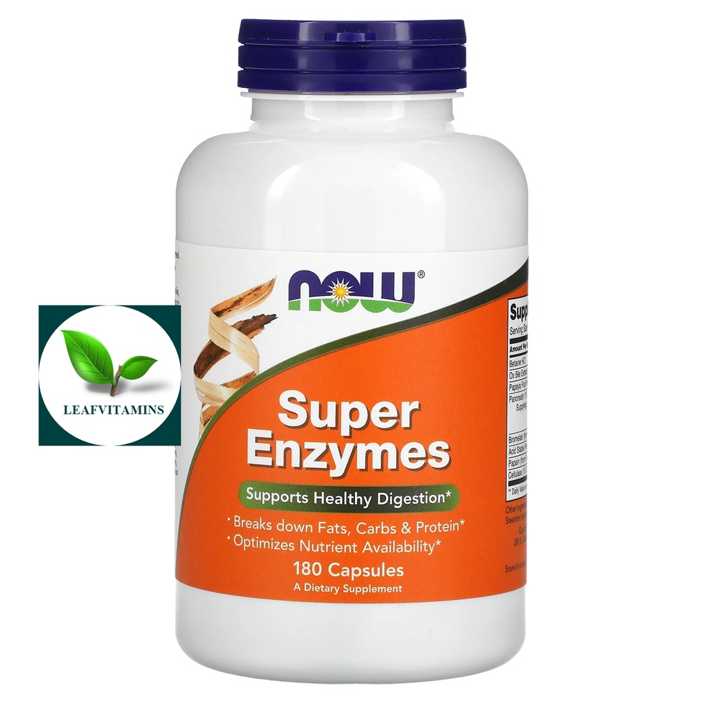 NOW Foods Super Enzymes 180 Capsules - leafvitamins - ThaiPick