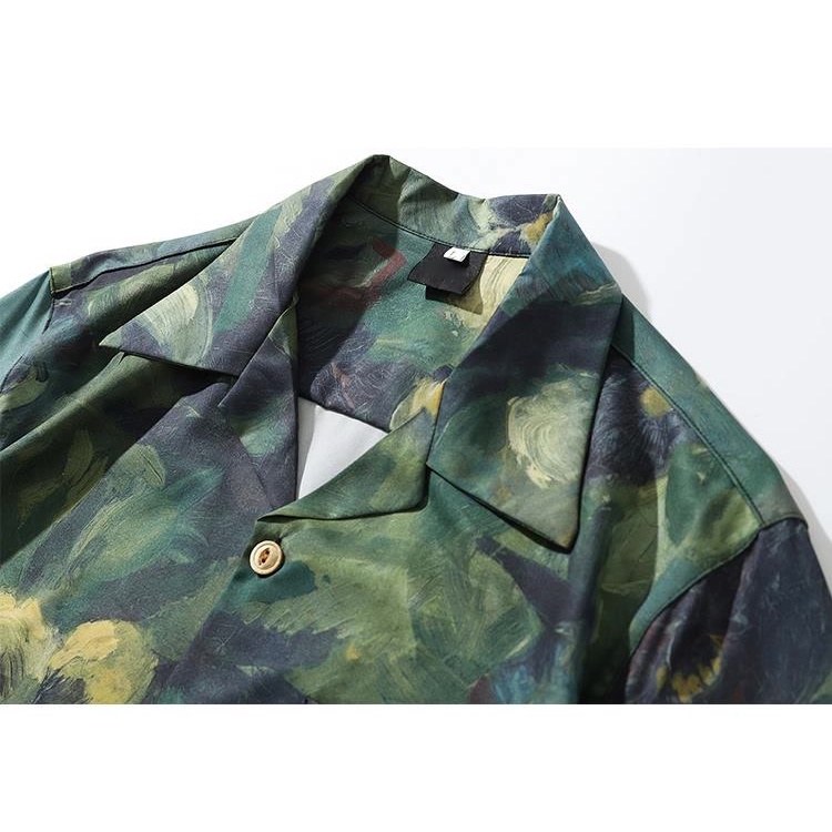 VZVE ผู้ชายเสื้อ G Raffiti สบาย ๆ แฟชั่นเย็นย้อนยุคถุงขนาดใหญ่สะดวกสบาย ...