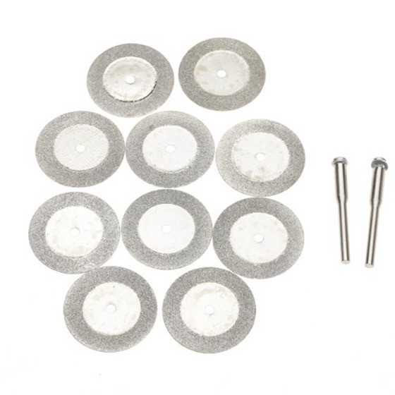 10pcs 16mm Diamond Cut Off Disc Wheel Rotary Cutting Tools With Two ...