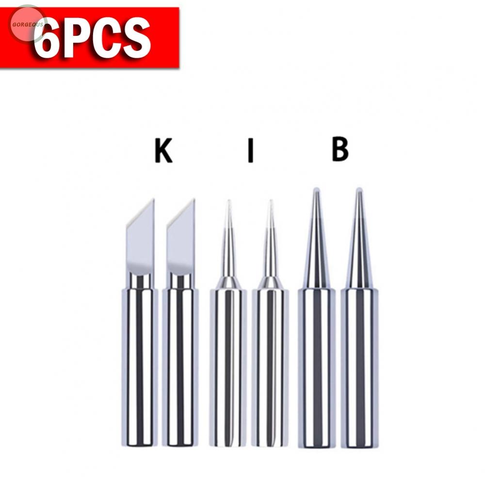 GORGEOUSOldering Iron Tip 6Pcs IBK Welding Head High Quality For 936 ...