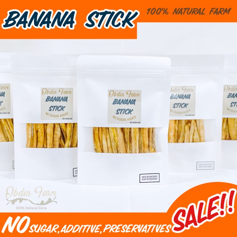 กล้วยอบคลีน Banana Stick แบบซองซิปล็อค | Shopee Thailand