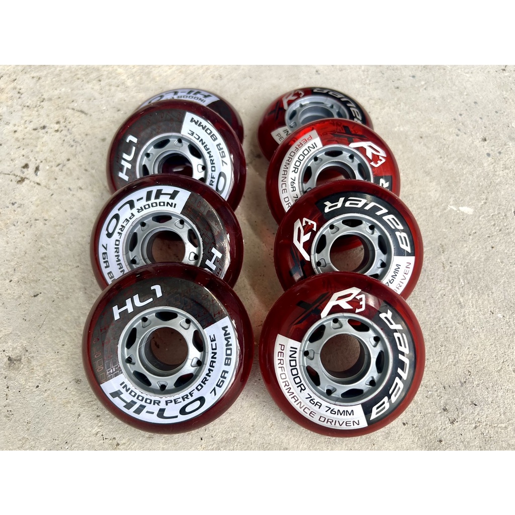 ล้อ Inline Freestyle Fitness Skate มีขนาด 76mm และ 80mm จำนวน 4 ลูก ...