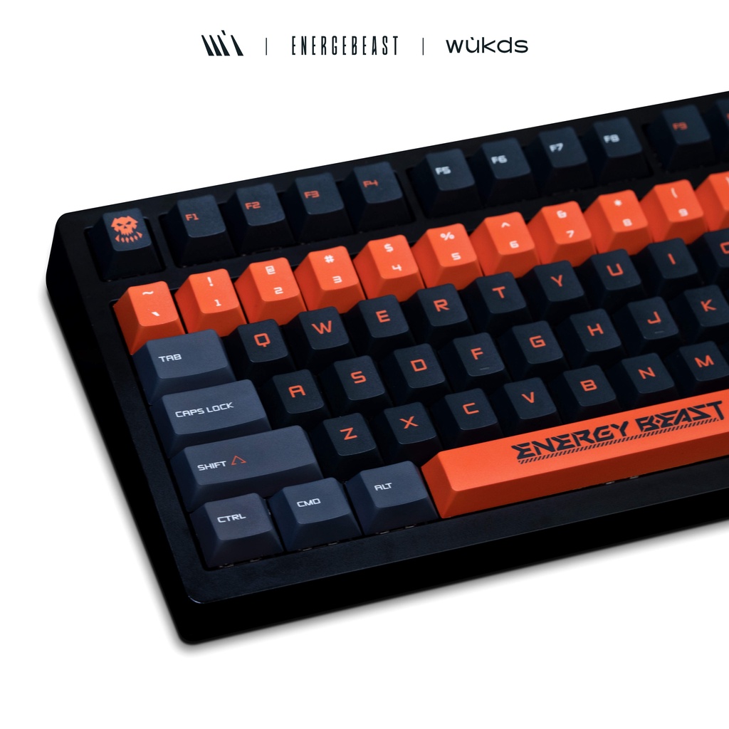 WUKDS ENERGE BEAST Keycaps 143 คีย์ PBT Dye-Sublimation Keycaps Cherry ...