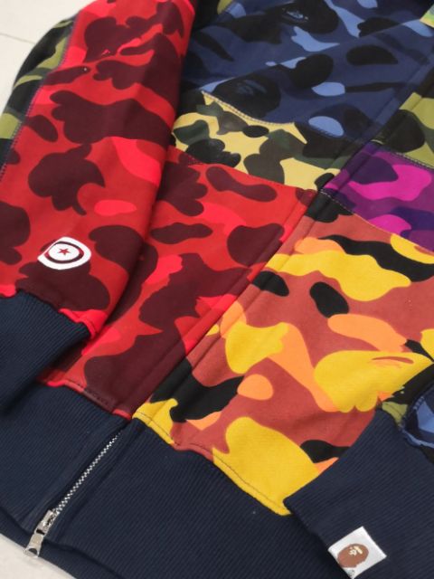 Bape new multi-color color matching camouflage sweater - nysocialclub ...