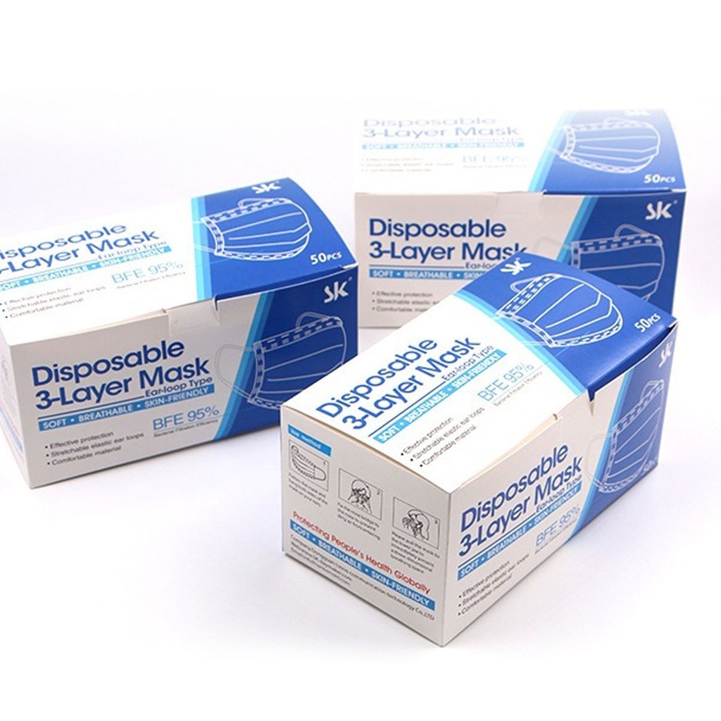 muikids ( No box ) หน้ากากผ้า 3 ชั้น ห้าสิบชิ้น ไม่ต้องรอ พร้อมส่งในไทย ...