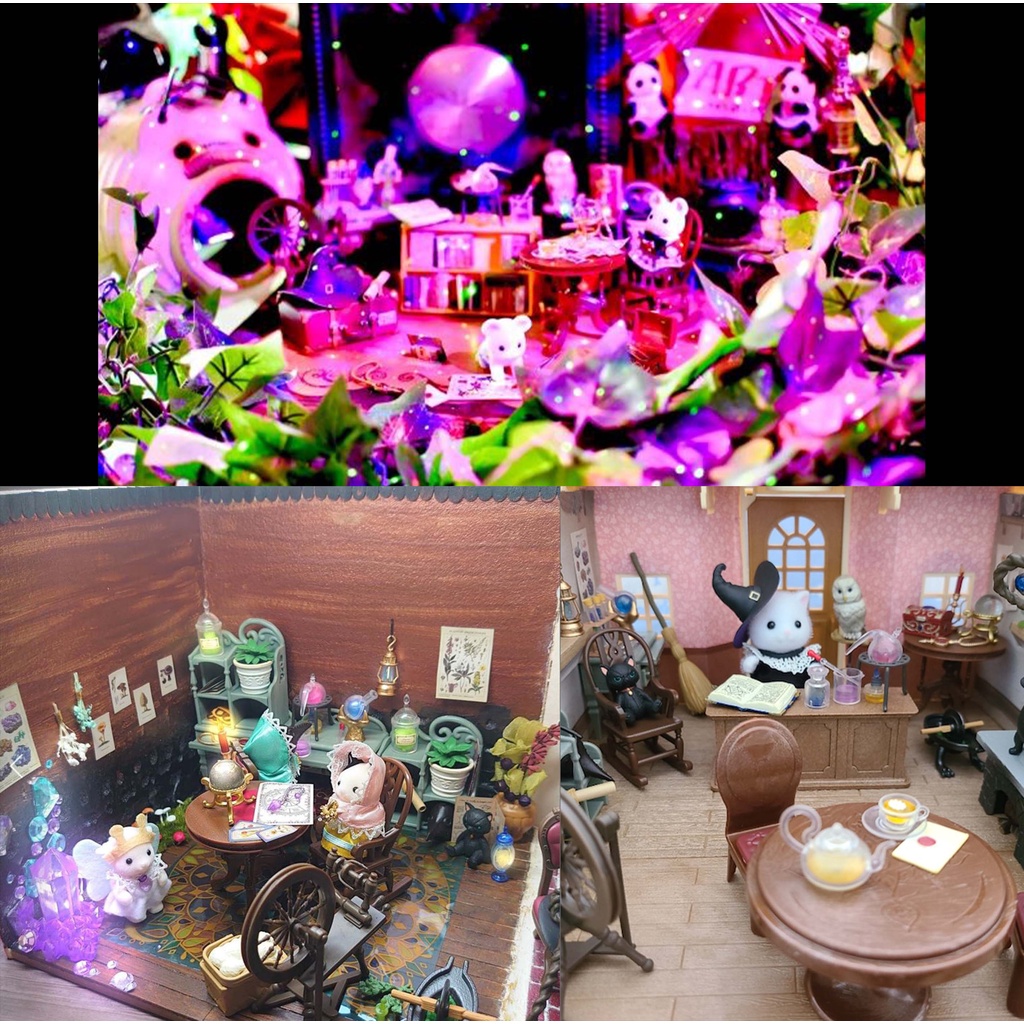 เหมา Set Rement Witchs House 8 pieces รีเมนท์ โมเดล Re-Ment Witch บ้าน ...