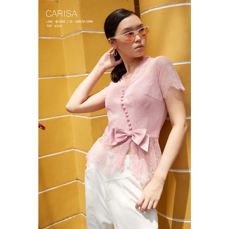 Carisa เสื้อลูกไม้ ลูกไม้ฝรั่งเศสแท้ เนื้อนิ่ม เกรดพรีเมียม เนื้อผ้า ...