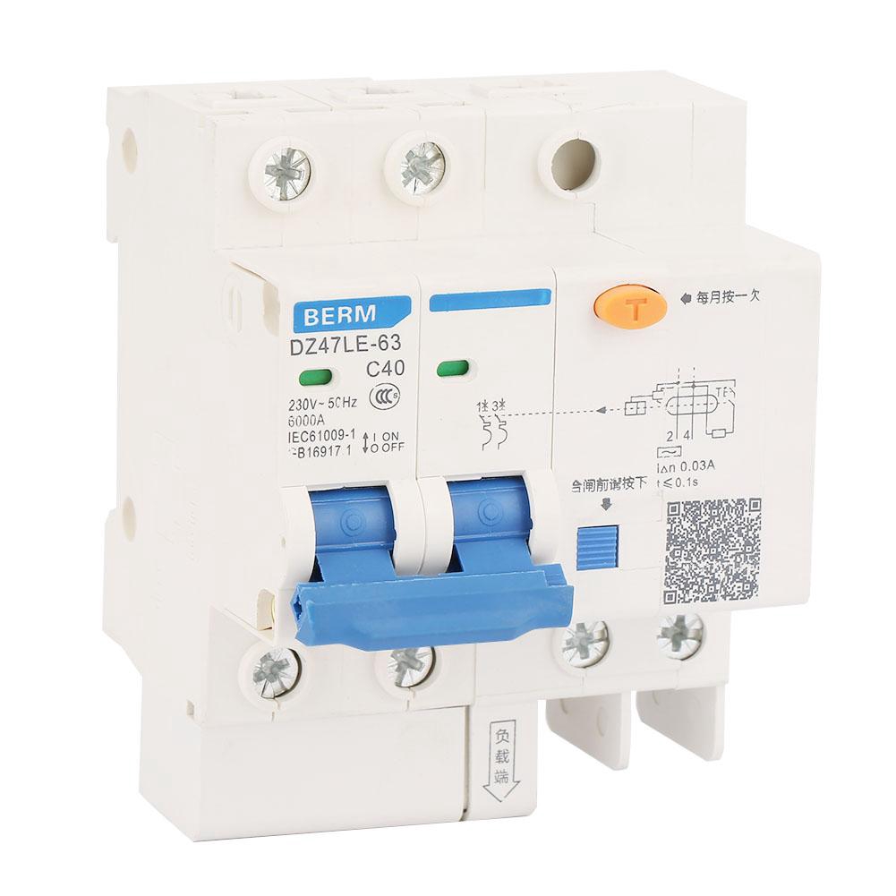 DZ47LE-63 2P+2 40A Residual Circuit Circuit Breaker Over Current Leakage Protection - xguli.th ...